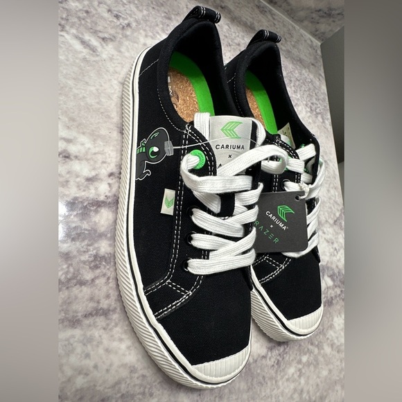 Cariuma | Shoes | Razer X Cariuma Oca All Black Canvas Lace Up Sneaker ...